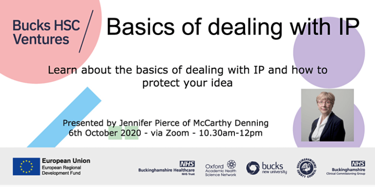 The basics of IP - Health Innovation Oxford & Thames Valley